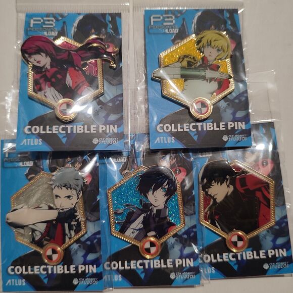 ATLUS | Jewelry | Persona 3 All Out Attack Enamel Pins Set Official Atlus P3r Badges Collection ...